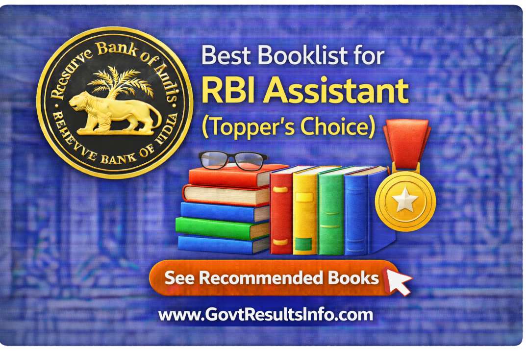 Best Books for RBI Assistant 2026 (Topper's Choice) – Subject Wise ...