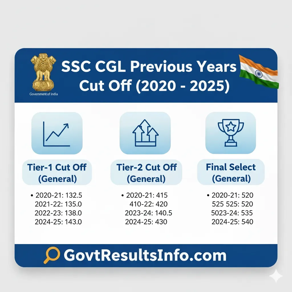 SSC CGL Previous Year Cut Off Download PDF, check Tier 1 & II (Category ...