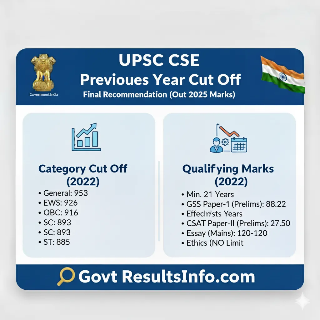 UPSC Civil Services Previous Year Cut Off Marks (2023, 2022, 2021)