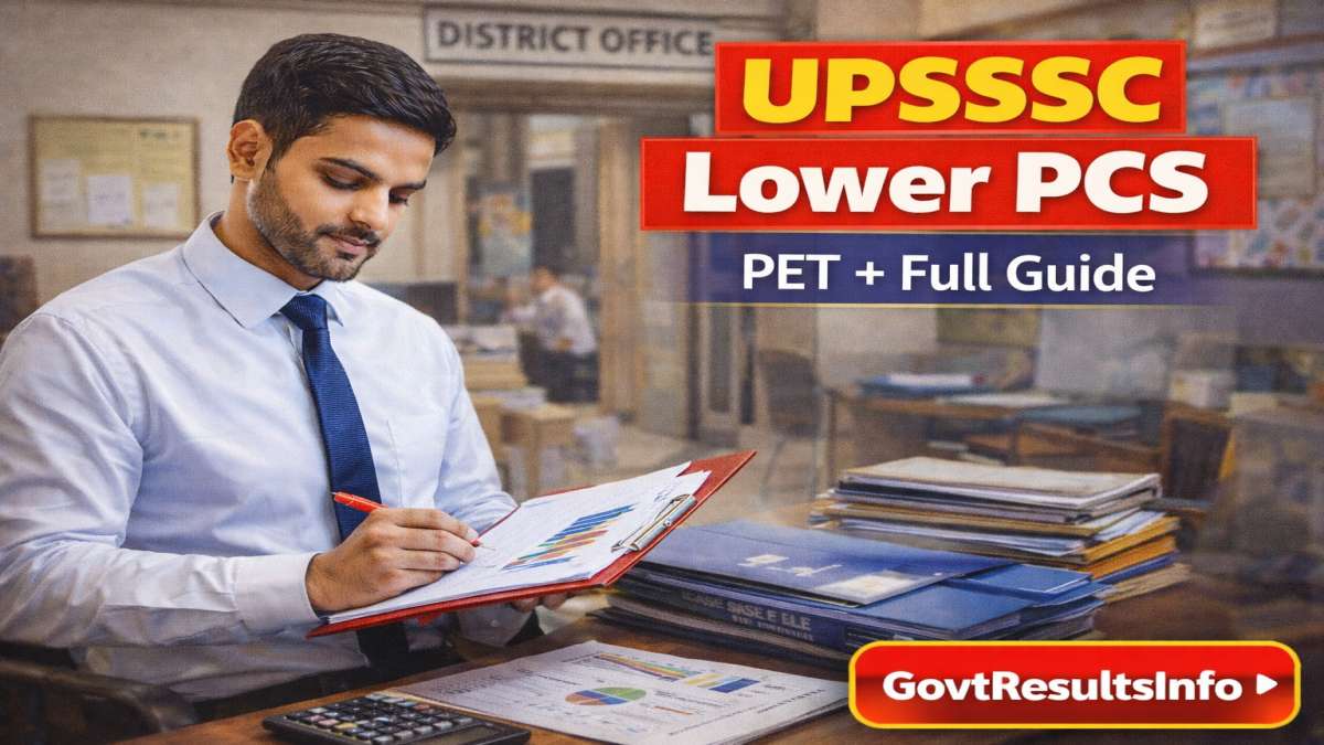 UPSSSC Lower PCS Notification 2026: Eligibility, PET, Exam Pattern ...