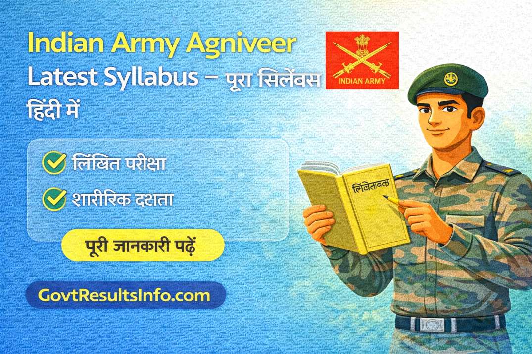 Indian Army Agniveer Latest Syllabus 2026 Download PDF – पूरा सिलेबस ...