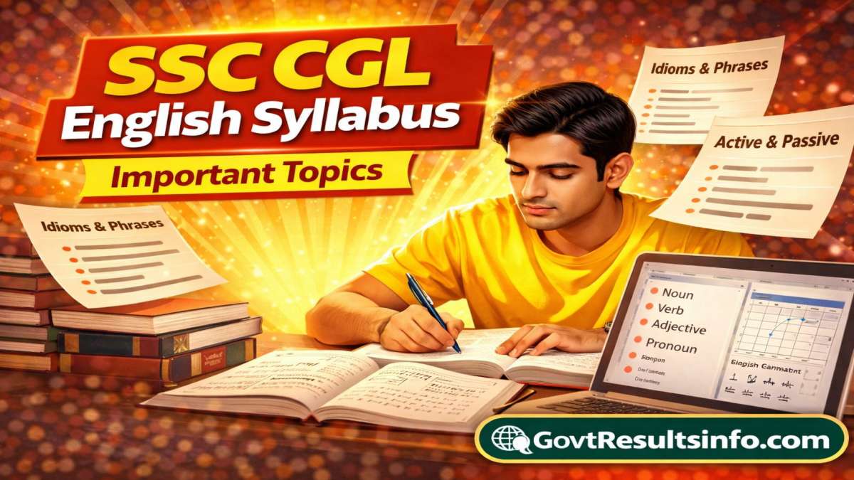 SSC CGL English Comprehension का पूरा सिलेबस 2026 – Topic-wise हिंदी ...